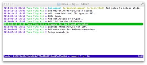 Tig Git Interface On Command Line Eureka