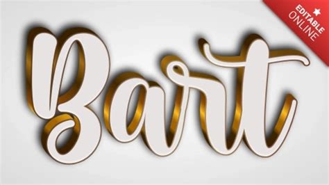 Bart Text Effect Generator