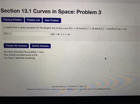 Solved Find A Vector Equation For The Tangent Line To Chegg