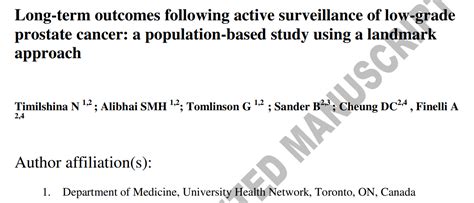J Urol：低等级前列腺癌患者主动监测的长期结果如何？ 生命经纬