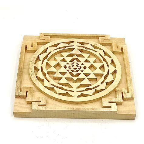 Buy Plus Value Shriparni Shreeparni Shri Yantra Wooden Material Which