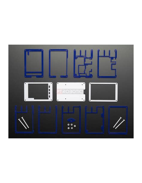 pitft pibow kit for pi 2 b pi 3 caixas raspberry pi ptr00