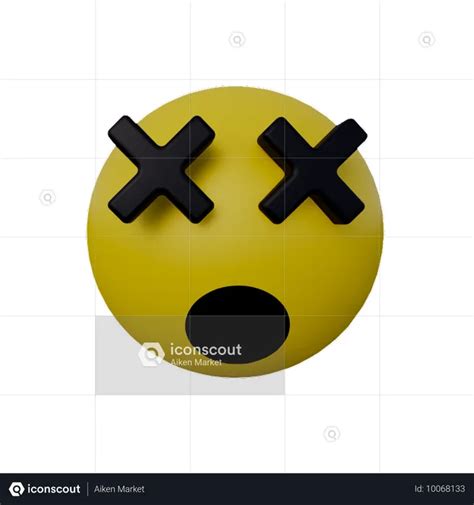 Dead Emoji 3d Icon Free Download Stickers 3d Icons Iconscout