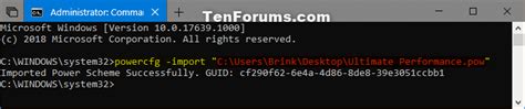 Restore Missing Default Power Plans In Windows Tutorials