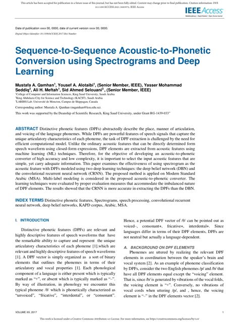 Pdf Sequence To Sequence Acoustic To Phonetic Conversion Using