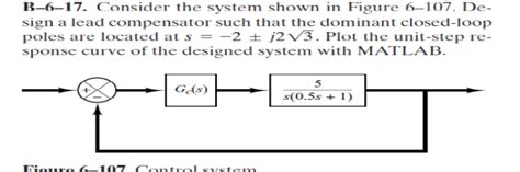 Solved Sketch An Op Amp Based Compensator With Possible
