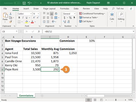 absolute reference in excel customguide