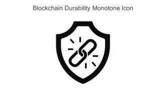 Blockchain Durability Monotone Icon In Powerpoint Pptx Png And Editable Eps Format PPT Sample