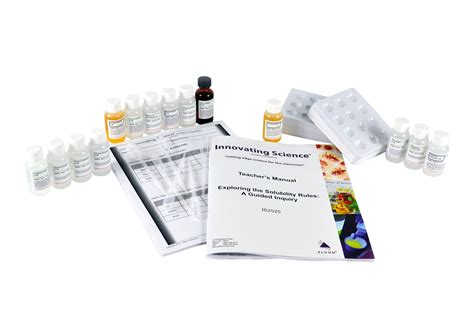 Exploring The Solubility Rules A Guided Inquiry Nebraska Scientific