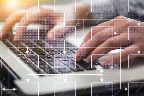 Premium Photo Virtual Screen Mindmap Or Organigram Business Process