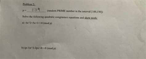 solved problem 2i p −139 random prime number in the