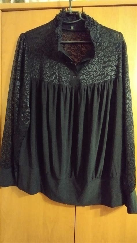 Блуза нарядна Чорна великого розміру Розмір 62 64 Нова 200 грн Блузи Полтава на Olx