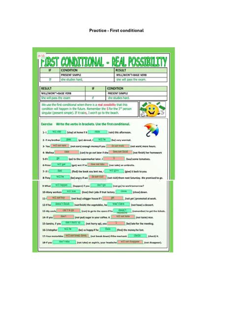 Practice First Conditional Pdf
