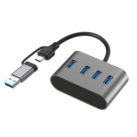 astrum 2 in 1 4 port usb 3 0 multi port hub uh350 shop today get