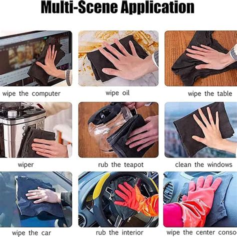 Badu Bg 2 5 БР Удебелена магическа кърпа за почистване без воден знак Кърпа за избърсване на