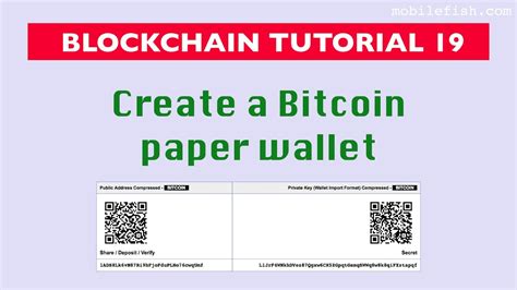 Blockchain Tutorial 19 Create Bitcoin Paper Wallet Youtube