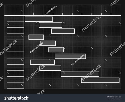Gantt Chart Type Bar Chart That Stock Illustration Shutterstock