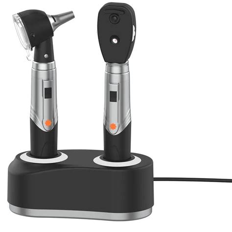 Set De Otoscopio Y Oftalmoscopio Recargables Marca Checkatek Hergom