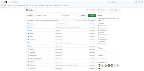 Bitnet Cpp 1位大型语言模型的官方推理框架 Aitoolnet