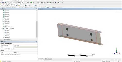 How To Do Share Topology In The Design Modeler In Ansys Workbench Eng