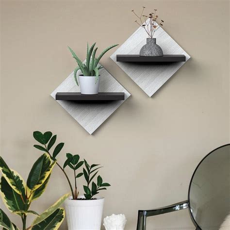 buy display delve wall shelf white set of two online in india vaaree