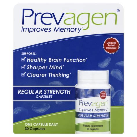 Prevagen Memory Supplement Regular Strength Capsules