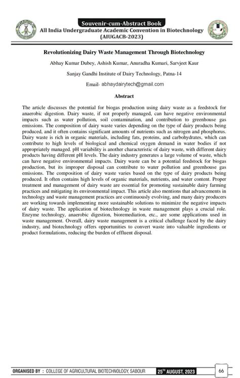 Abhay Kumar Dubey On Linkedin Biotechnology Sustainability