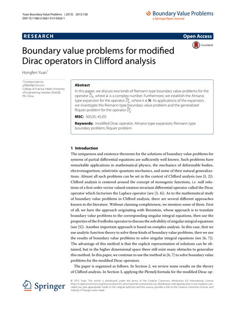pdf boundary value problems for modified dirac operators in clifford