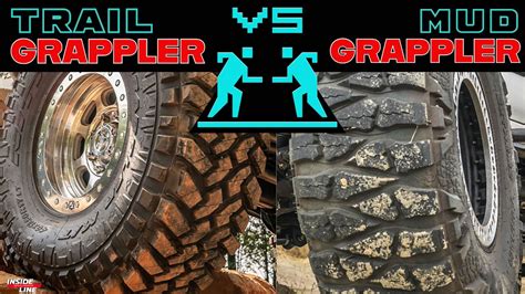 Nitto Tire Trail Grappler VERSUS Mud Grappler (Mud Terrain Review) | Inside Line - YouTube