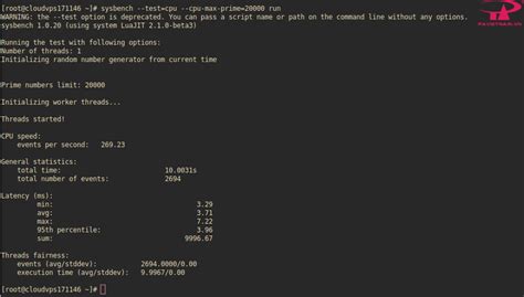 Giới Thiệu Lệnh Sysbench để Benchmark Hệ Thống
