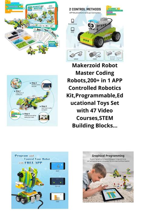 Makerzoid Robot Master Coding Robots200 In 1 App Controlled Robotics