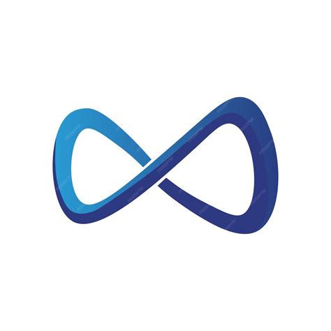 무한대 로고 및 기호 템플릿 아이콘 벡터 일러스트 레이 션 프리미엄 벡터