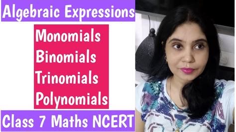 introduction andtypes of algebraic expressions monomial binomial