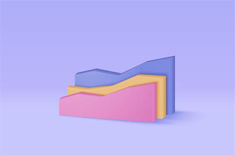 성공적인 새로운 아이디어를위한 리더십 배경에 우수한 비즈니스 그래프 창조적 인 솔루션 개념에서 3d 벡터는 흰색 배경에 렌더링됩니다 비즈니스 은행 금융 투자를위한 3d 목표