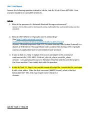 CIS U LabReport NAS And ISCSI Docx Unit Lab Report Answer The Following Question