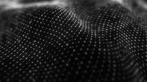 Premium Photo Abstract Futuristic Background Wave With Connecting Dots And Lines On Dark