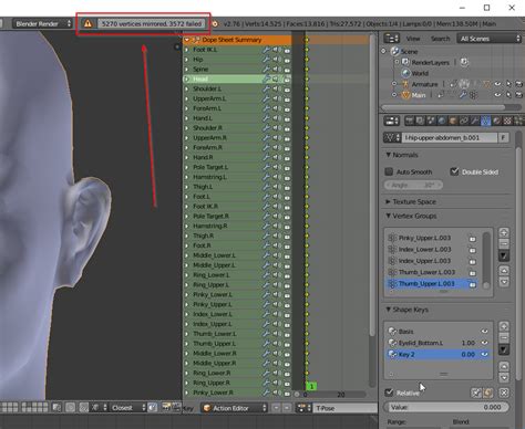 Shape Keys Not Mirroring Completely Animation And Rigging Blender Artists Community