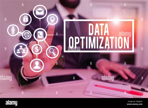 Writing Note Showing Data Optimization Business Concept For Process That Prepares The Logical