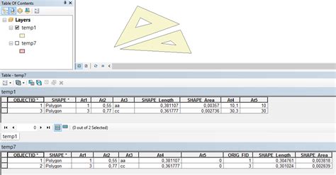 Shifted Columns After Eliminate Polygon Part Esri Community