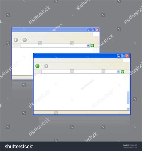 User Interface Appearance Window Computer Laptop Stock Vector Royalty Free