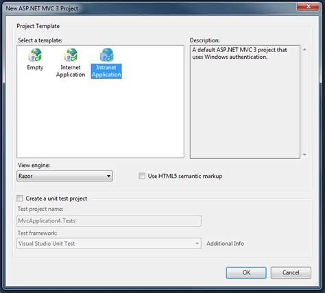Mvc Pre Existing Code Or Template For Intranet User