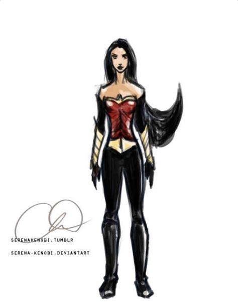 Wonder Woman Drawn By Serena Kenobi In Her Fanfiction Story Hunter S Moon If You Love Batman And