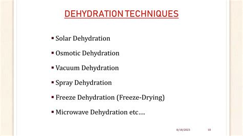 Drying And Dehydration Pptx