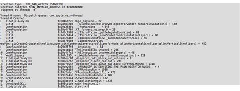ios crash in webview while swping stack overflow
