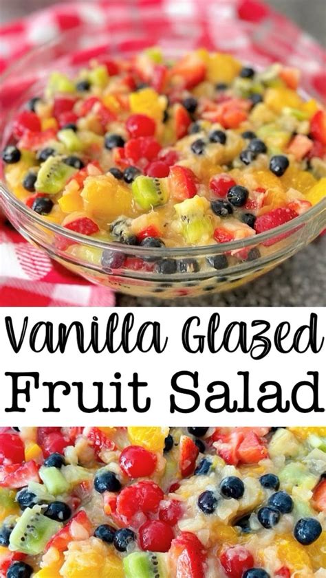 This Vanilla Glazed Fruit Salad Recipe Is Perfect For Picnics Or