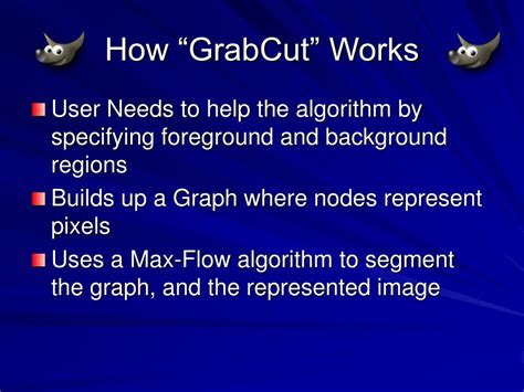 PPT GrabCut PowerPoint Presentation Free Download ID 1449982