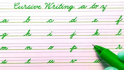 Cursive Writing Cursive Writing Abcd Cursive Handwriting Practice Abc Abc Song Lekwriting