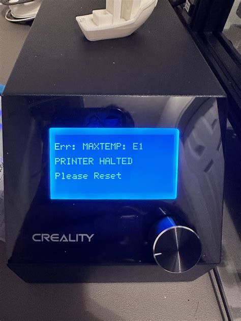 cr10 v3 temp error r creality