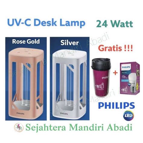 Promo Uvc Desk Lamp Philips Sterilizer Watt Lampu Pembunuh Virus Bakteri Diskon Di Seller