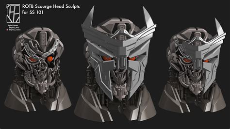 Stl File Transformers Rise Of The Beasts Scourge Replacement Heads For